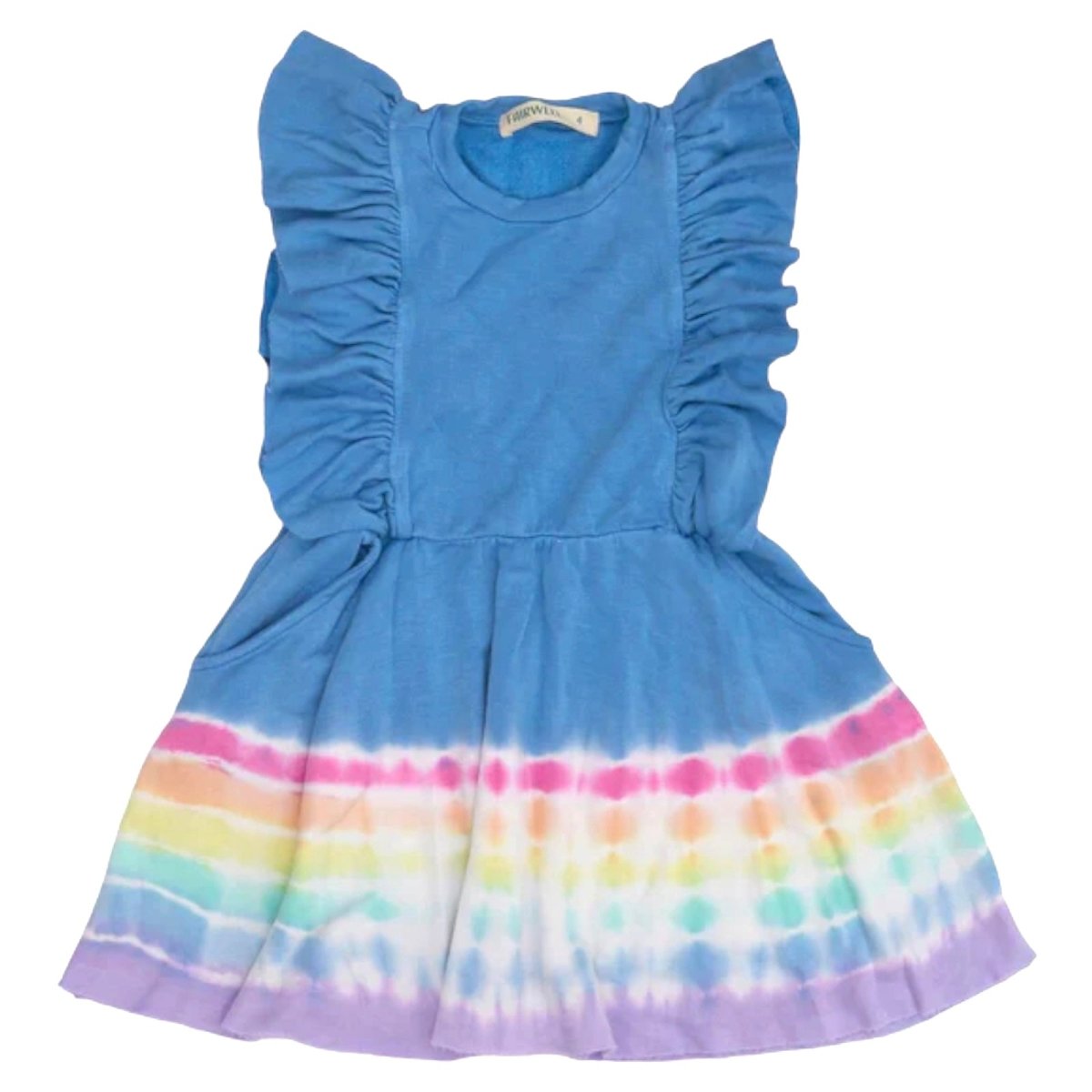 Rainbow Dress with Soft Stretch Fabric for Kids | Mini Dreamers