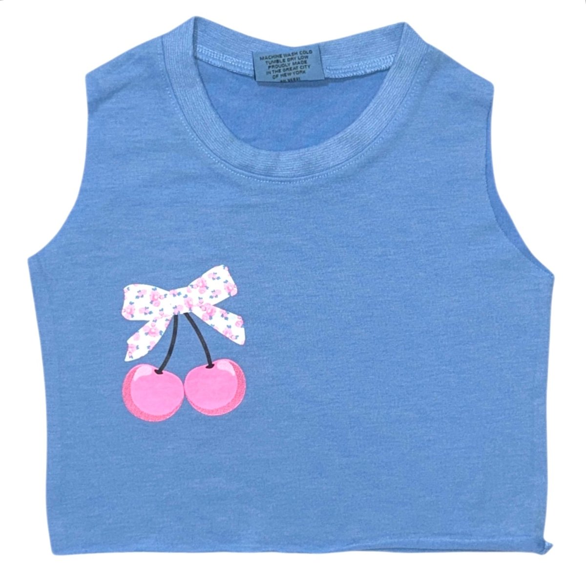 CHERRY BOWS TANK TOP