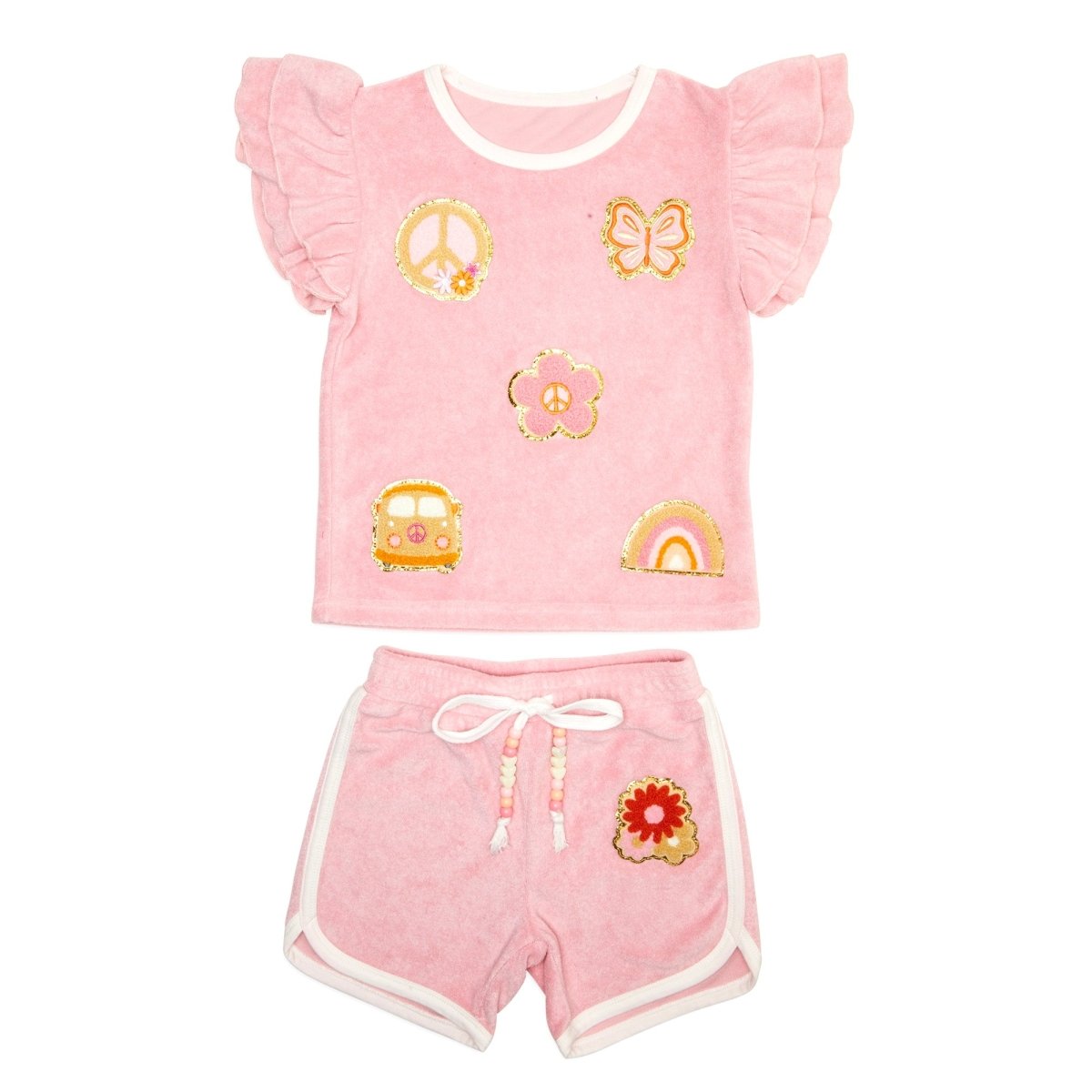 Comfortable Coachella Top and Shorts Set | Mini Dreamers