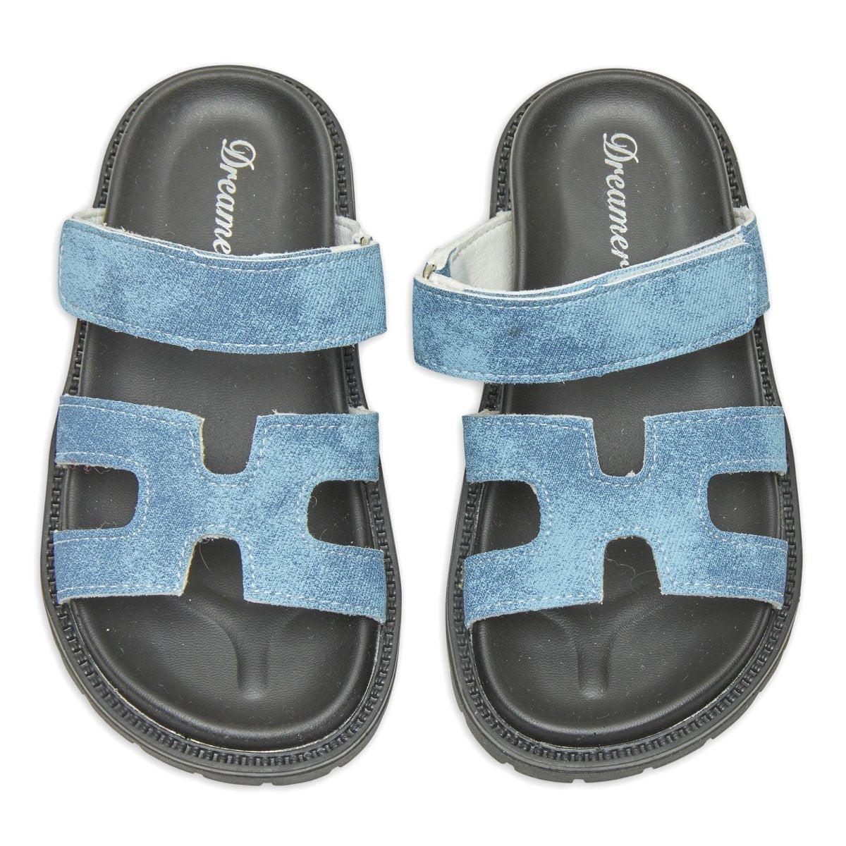 Denim Print Kids Sandals | Mini Dreamers