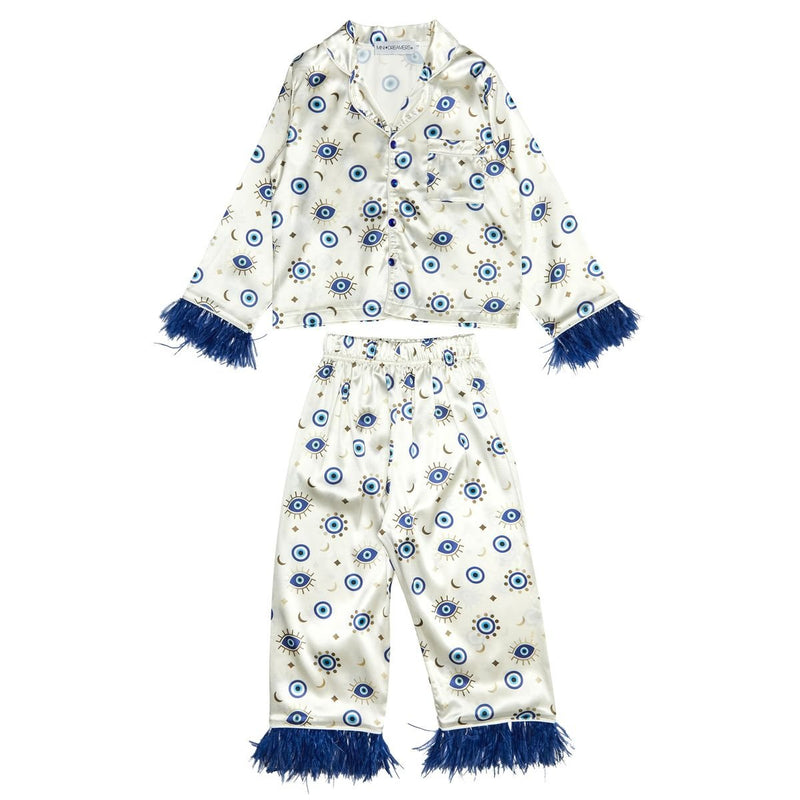 EYES SILKY FEATHER TRIM SILKY SET