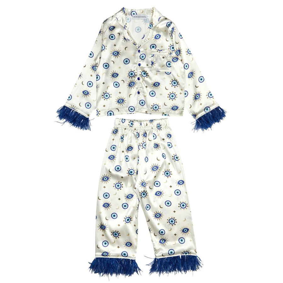 EYES SILKY FEATHER TRIM SILKY SET