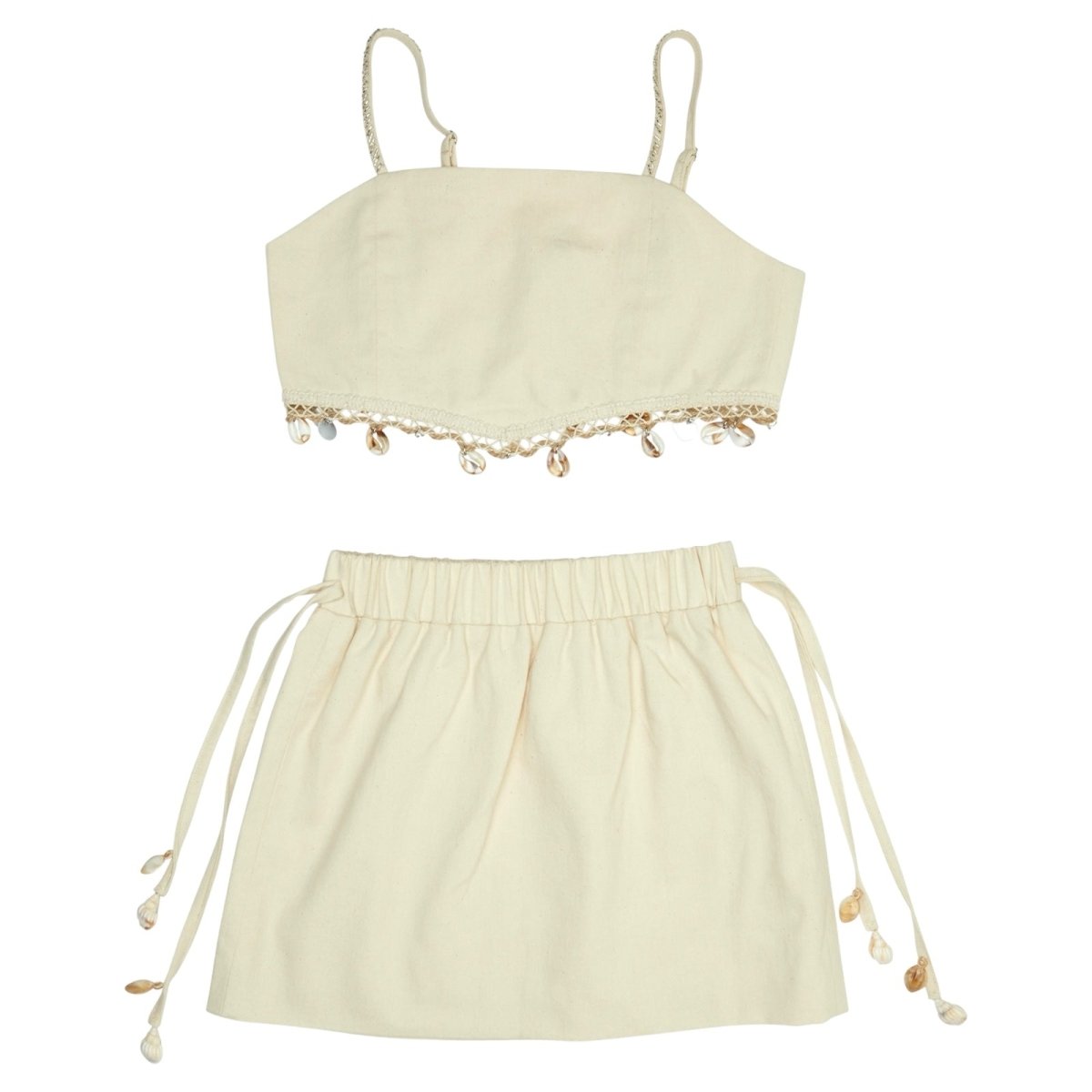 MYKONOS SEASHELLS TANK AND SKIRT SET