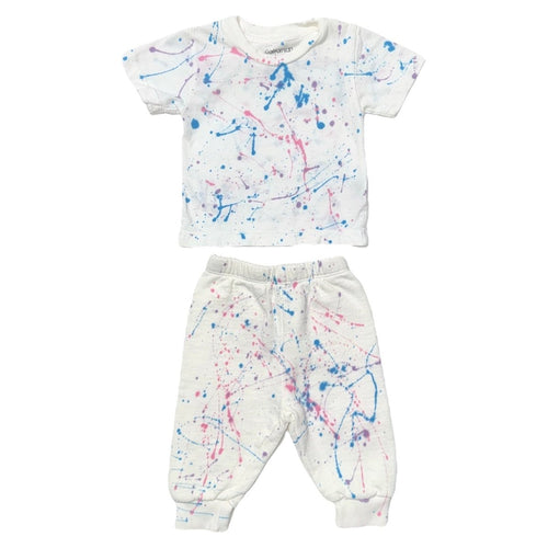 PAINT SPLATTER TSHIRT AND SWEATPANTS SET