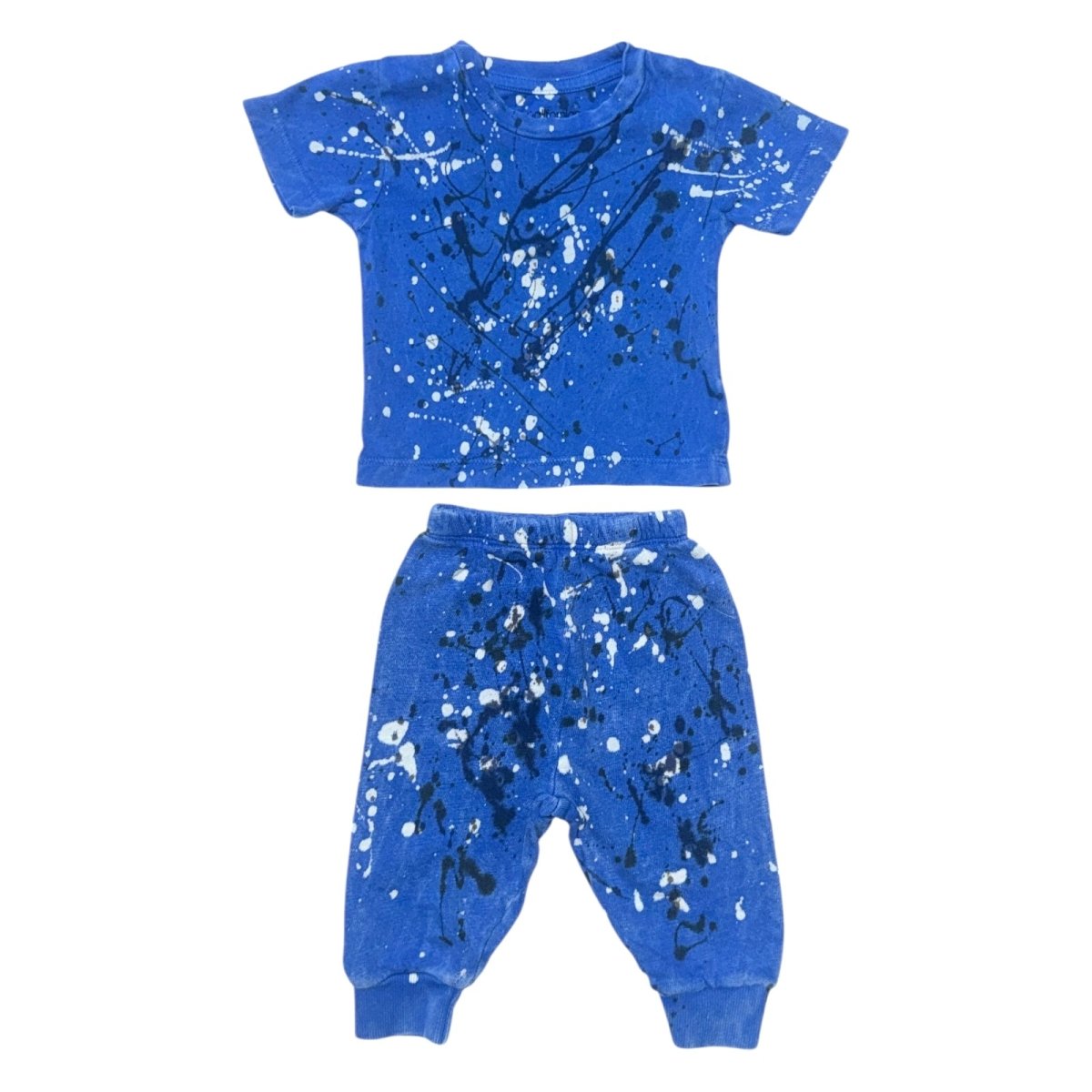 PAINT SPLATTER TSHIRT AND SWEATPANTS SET