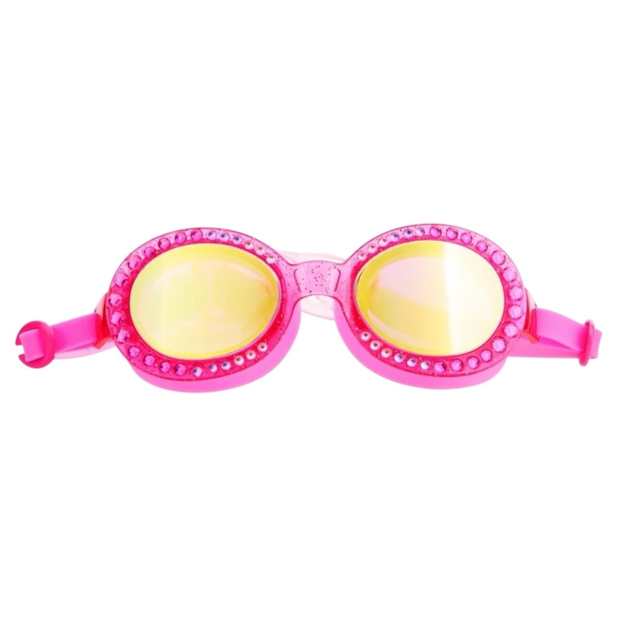 Round Glitter Frame Swim Goggles | BLING2O