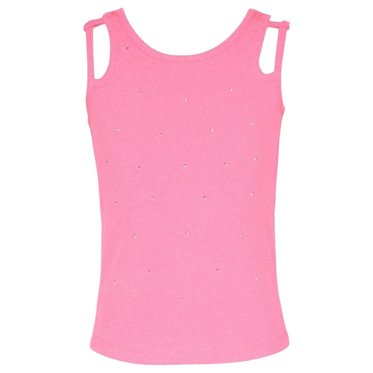 Rhinestone Double Strap Tank Top | Sara Sara