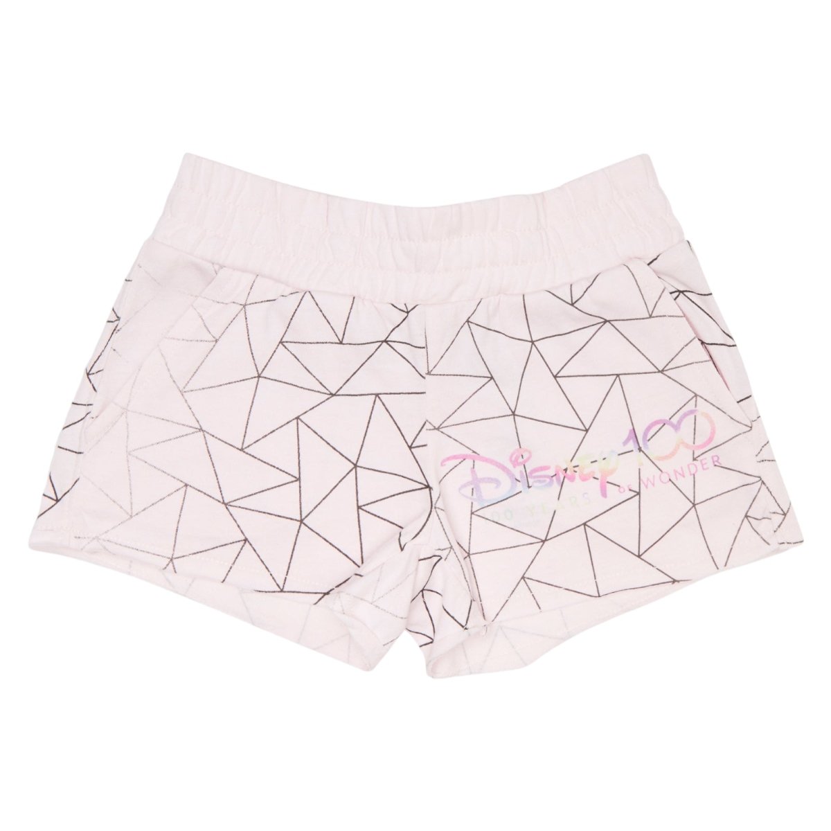 Disney-Themed Athletic Shorts with Rainbow Logo | Mini Dreamers