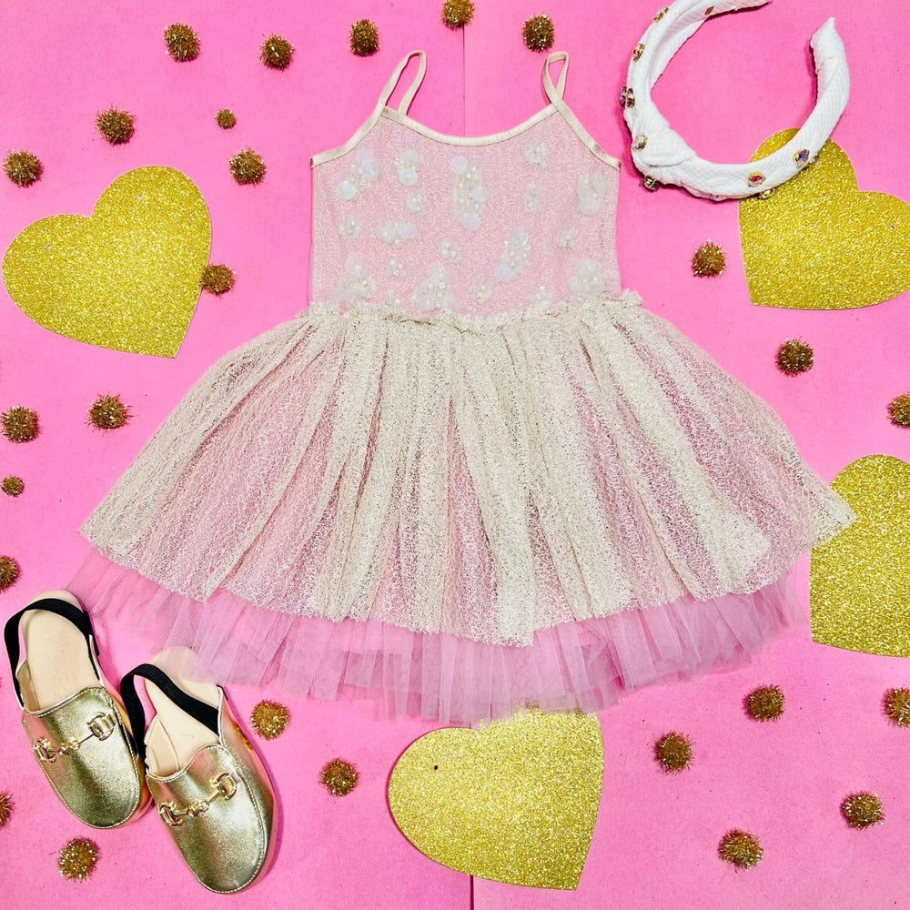 Ombre Tulle Tutu Dress with Crystal Accents | Mini Dreamers