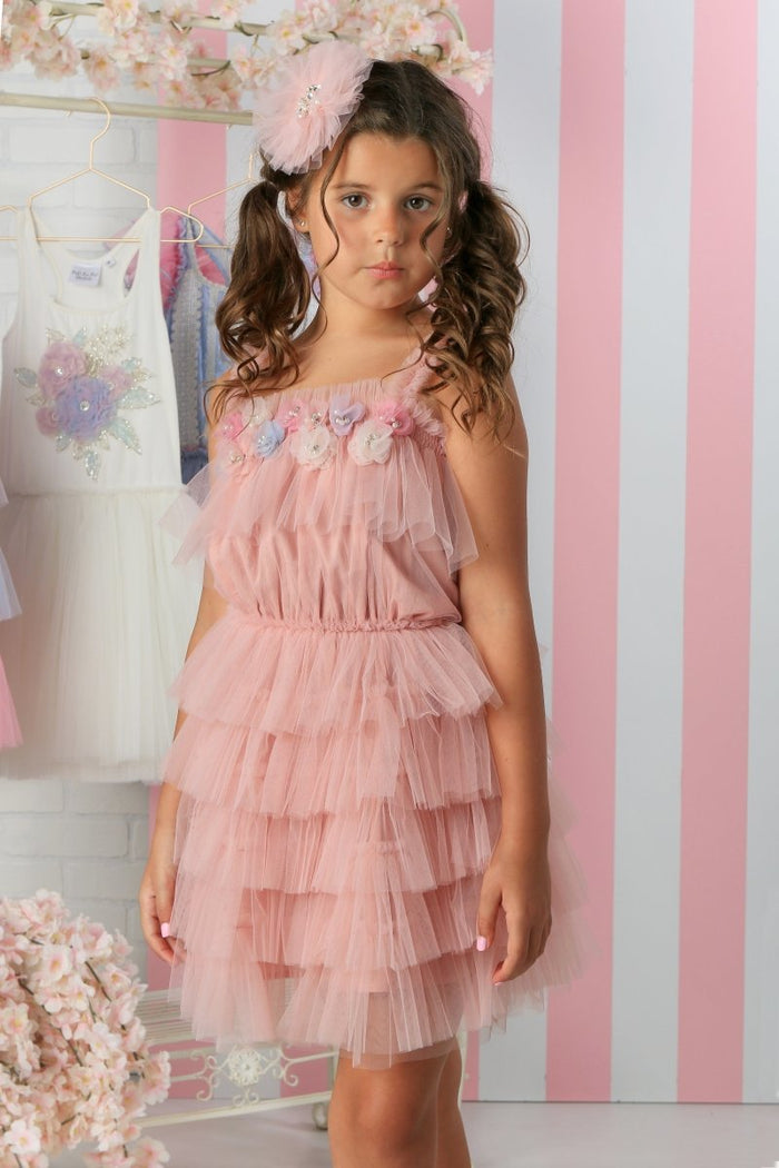 KELLY FLORAL TUTU LAYER DRESS