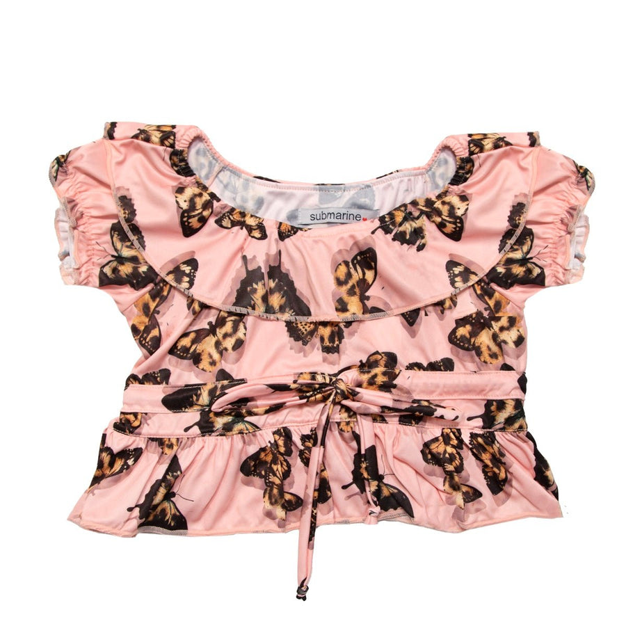 LEO BUTTERFLY RUFFLE TOP