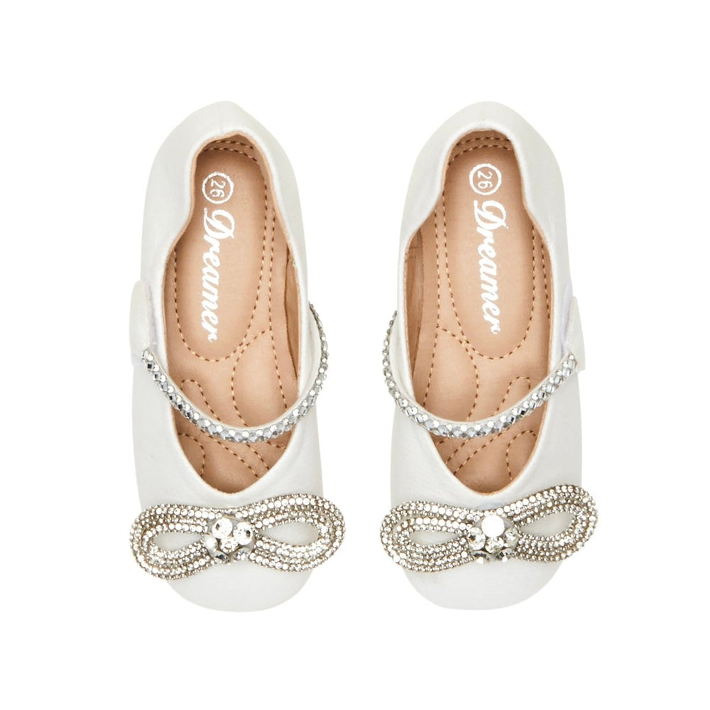 Chloe Mach Crystal Bow Shoes | Mini Dreamers