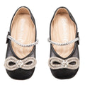 Girls Sparkly Chloe Mach Crystal Bow Shoes | Mini Dreamers