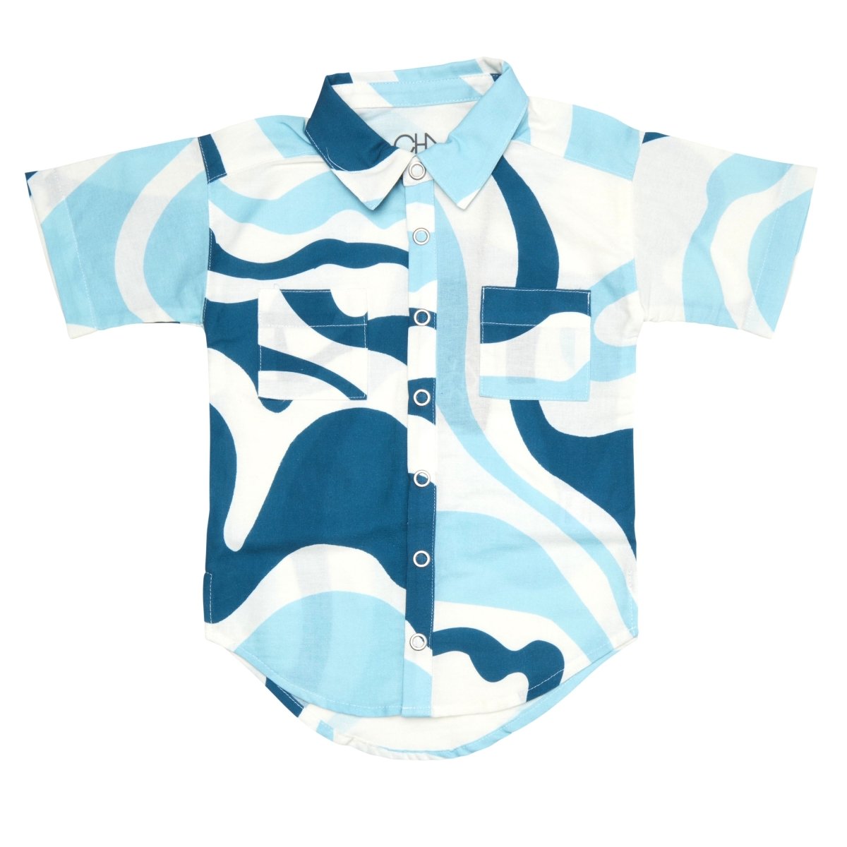 Oxford Swirl Button Down Shirt in Bold Colors | Chaser Kids