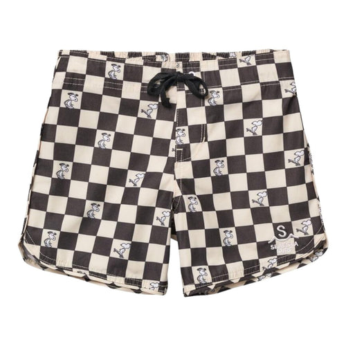 PEANUTS CHECKERED SWIM TRUNKS | SEAESTA SURF