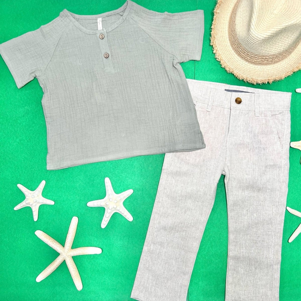 ZIGGY LAUREN BUTTON TOP